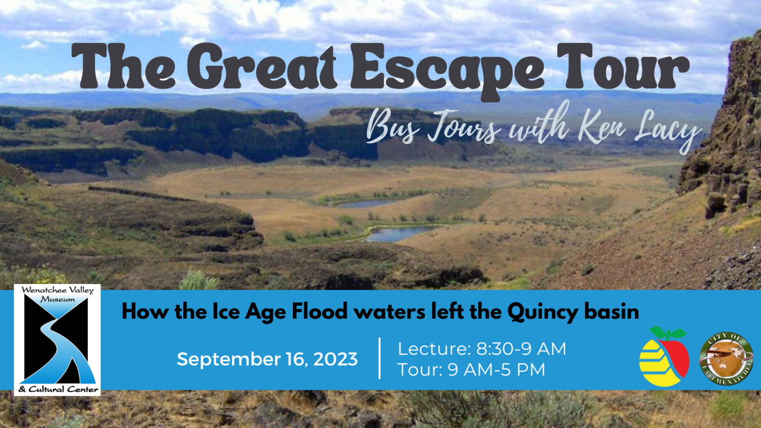 CANCELLED - Bus Tours with Ken Lacy: The Great Escape Tour | Wenatchee ...