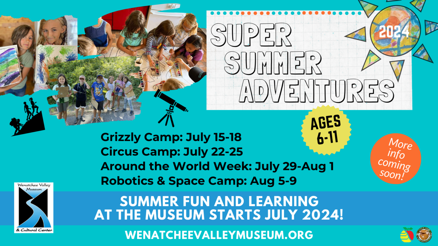 The Super Summer Adventure Camp Series is Back and Better Than Ever! - 3/29/2024 | Wenatchee ...
